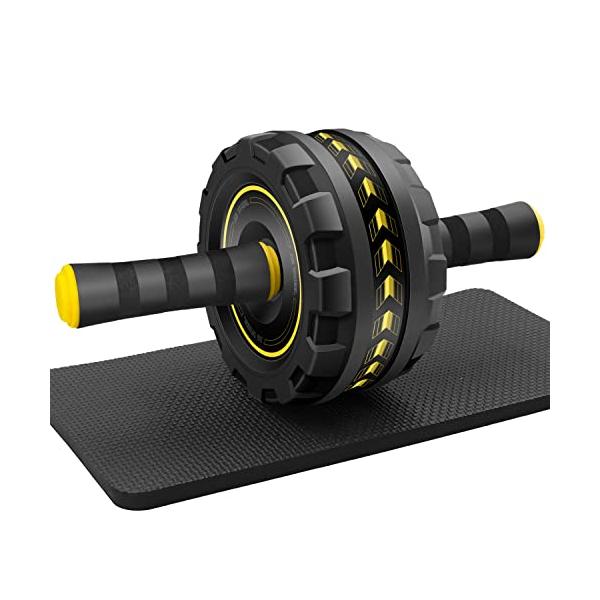 静音A-イエロー/-/-・Color:A-イエロー・優れた安定性幅8.8cmの太いローラーを採用しているため、接地面が広く、左右にぶれず安定してトレーニングができます。上級者はもちろん、初心者でもバランスが取れやすく安全に使うことができます...