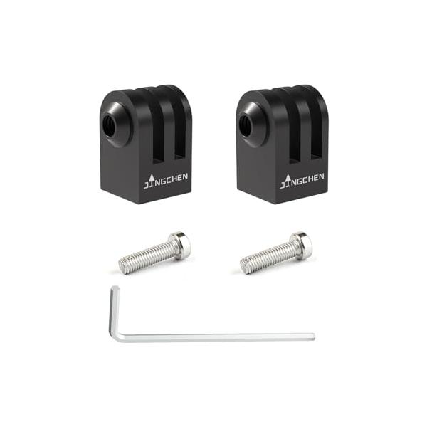 ブラック/-/-・パッケージ個数:1・設計メリットこの三脚 マウントは、標準サイズよりも小型で、ミニサイズの三脚ネジとして撮影時に角度を取りやすく、軽量設計で持ち運びや取り付けが簡単なアクションカメラアダプター。・三脚 マウント対応機種go...