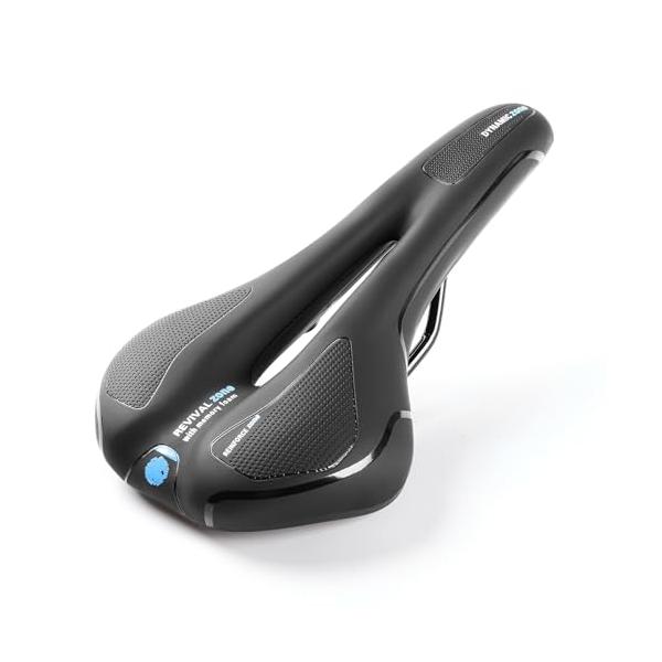 青/-/-・Color:青・人間工学に基づいたデザイン：自転車サドルは人間工学に基づいたデザインを採用しており、厚くて高弾性のスポンジがあり、前部は脚の活動を促進するために適度に幅があり、後部は座骨をサポートするのに十分な幅があります。体へ...