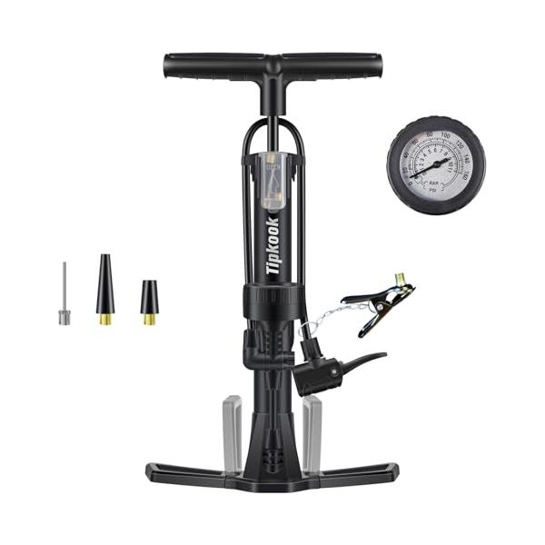 ブラック/-/-・迅速な空気注入フロアポンプは、仏式・米式の2種類のバルブヘッドを装備しています。アダプターなしでタイヤの空気入れが可能です。自転車用フロアポンプはデュアルベース設計を採用し、より広く、厚く、滑りにくいベースを採用。使用中に...