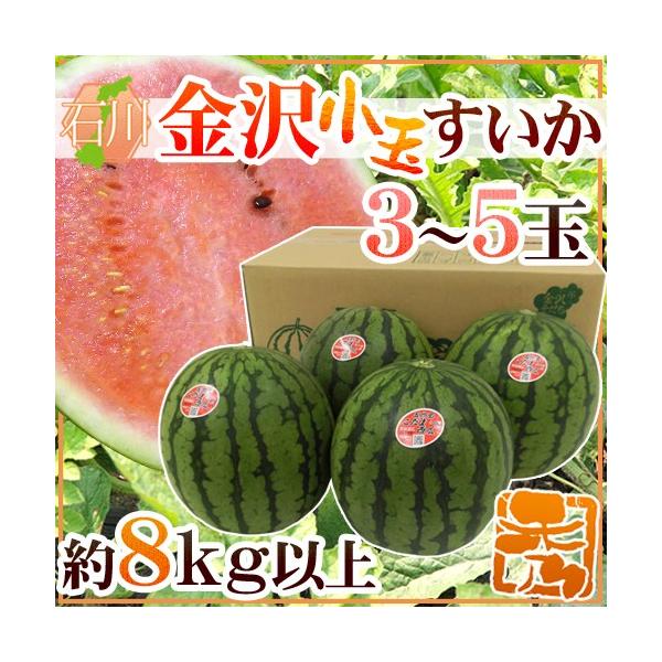 【発売日：2026年07月10日】【送料無料！】高い糖度が自慢♪金沢の昼夜の寒暖差でググっと甘くなった小玉スイカ♪「金沢そだち」ブランド認定の高品質すいかです♪お中元にも♪西瓜/スイカ/石川産/金沢産/金沢そだち/金沢すいか/御中元/フルー...