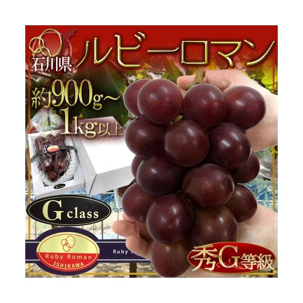 【発売日：2026年08月10日】【送料無料】今話題！毎年初競りでは云十万で取引される伝説の大粒葡萄【ルビーロマン】口いっぱいになる粒の大きさと爽やかでジューシーな味わいは一度食べたらもうトリコ♪「中元」/フルーツ/果物/1キロ/爆買
