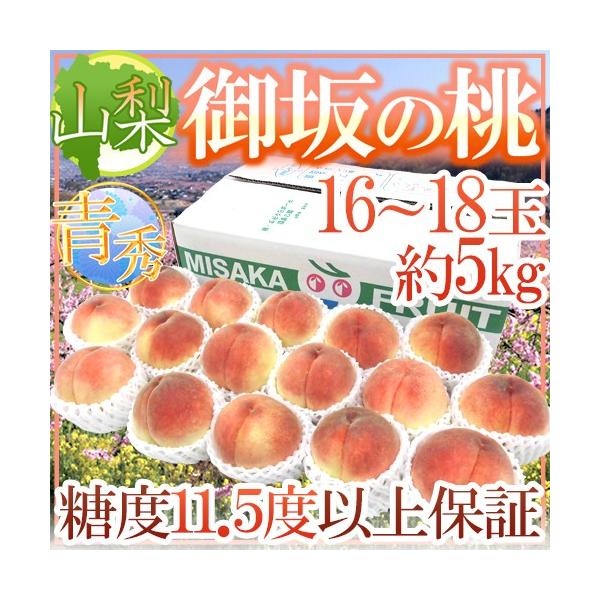 【発売日：2026年07月25日】【送料無料！】現代の桃源郷・桃の一大産地「御坂地区」の腕利き生産者たちの作りだす糖度11.5度以上の甘〜い桃♪柔らかく、瑞々しさ抜群で果汁が溢れだします！/フルーツ/果物/5キロ/爆買