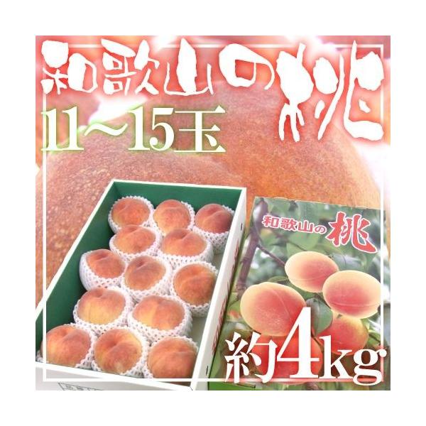 【発売日：2026年07月10日】【送料無料！】高い品質を誇る和歌山産の大玉桃！　さわやかな香りとあふれる果汁、甘く柔らかな果肉は絶品♪　贈答、お中元などにも！/フルーツ/果物/4キロ/爆買