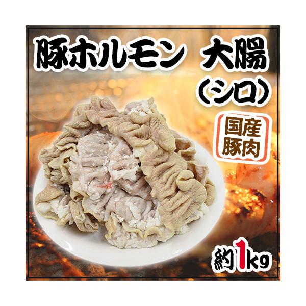 豚の大腸（シロ）は味が良くコクがあり、コシのある歯応えが特徴。ホルモンの中でも特に脂ののっている人気の部位です！未カット /ホルモン/焼肉/もつ/モツ/やきにく/ヤキニク/豚/ブタ/ぶた/爆買