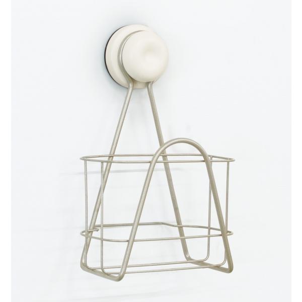 ●商品サイズ:幅15.2×奥10.1×高さ24.8cm重さ0.25kg耐荷重3kg。 ●壁を傷付けず、簡単に取り付けられる強力吸盤タイプ。●金属部をしっかり固定し、グラつきを防止。●ブラケット部分のつまみを回すだけで簡単取付。●幅広いシーン...