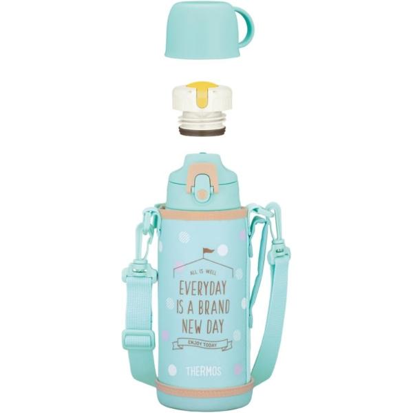 【スポーツボトルとコップ付きボトルの２ウェイ仕様です】【蓋はワンタッチで片手でも簡単に開けることができます】【中せんは注ぎやすく、洗いやすいフルオープン型です】