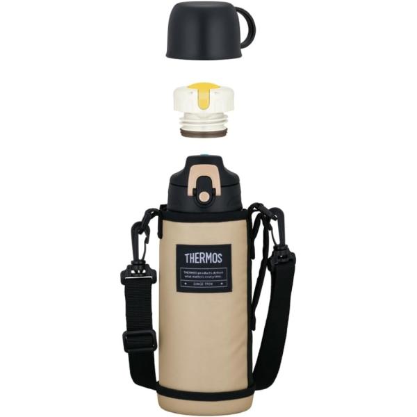 【スポーツボトルとコップ付きボトルの２ウェイ仕様です】【蓋はワンタッチで片手でも簡単に開けることができます】【中せんは注ぎやすく、洗いやすいフルオープン型です】