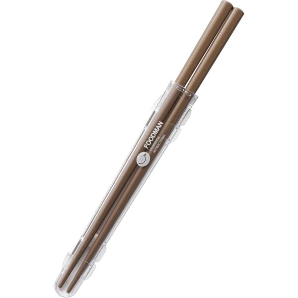 【お箸全体に安全性の高い銀イオンの抗菌加工をプラス！】【箸先は、おかずもつかみやすい、滑り止め加工付き！】【持ち運ぶ際も音がなりにくい、ストッパー付き！】