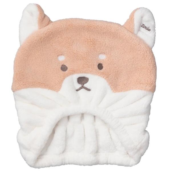 【すっぽり被るだけ、濡れた髪の毛の水分をサッと吸水。】【背面はゴム入りで大きめの作りだから髪を入れやすい。】【吸収量は綿の約3倍のマイクロファイバー製。】