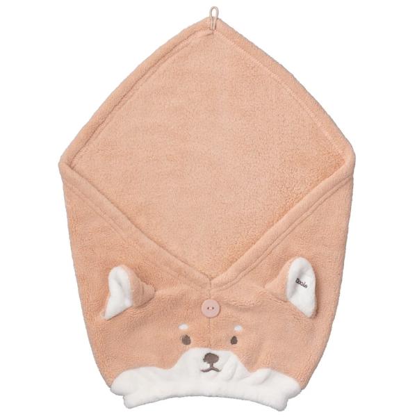 【お風呂上がりに被るだけで、髪の水分をしっかり吸水。】【ロングヘアもすっぽり包み込んむ。】【吸水量は綿の約3倍のマイクロファイバー製。】