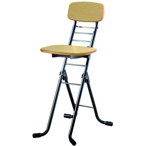 【座面の高さをワンタッチで、5cm間隔、6段階に変更可能】【座面の高さは、32〜62cmで変更できます。】【折り畳めば約13cmのスマートさで、収納に困りません。】