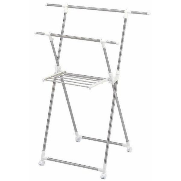 【幅と高さのダブル伸縮が可能。】【使わない時は折りたたんでスリムに収納できます。】【圧迫感もなく一人暮らしの方にオススメです。】