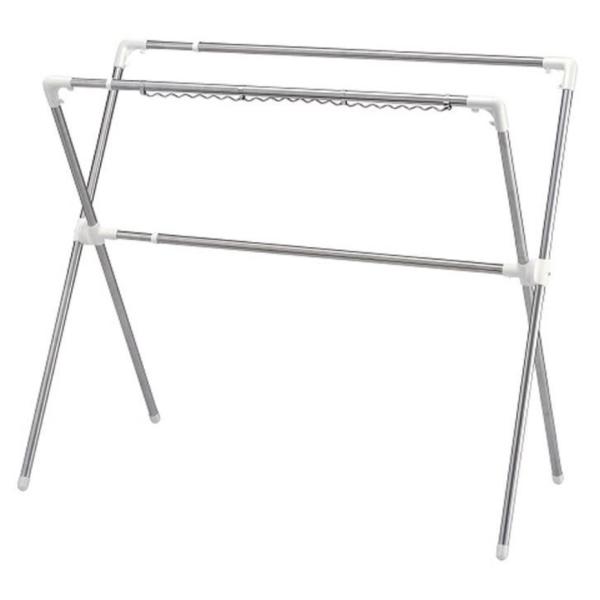 【布団を干しても地面に接触しにくい高さ設計。】【ハンガーが掛けられるフックが付き。】【4枚まとめて干せます。】