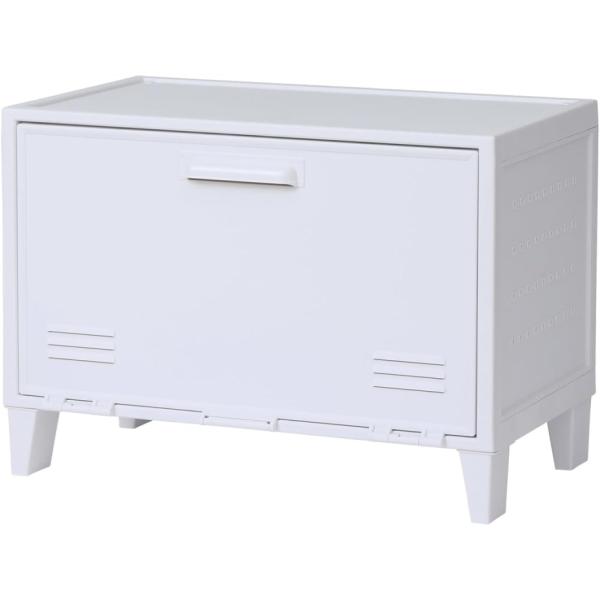 【フックなどのペグボード部品を内外に取付けできます。】【プラスチック製なので軽くて丈夫。持ち運び簡単。】【2段まで積み重ねて使用できます。】