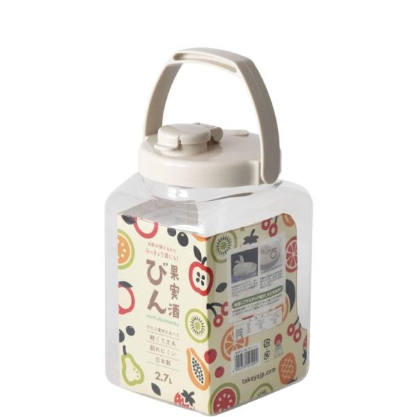 【軽量で、衝撃にも強いプラスチック製です。】【ロック機能付きの注ぎ口蓋でそのまま注げて便利です。】【発酵時のガスが自動で外へ排出されるガス抜き弁。】