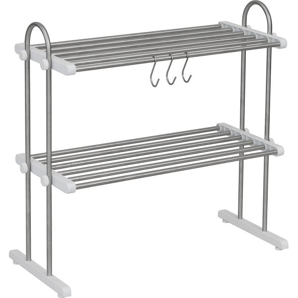 【置くだけの簡単設置。】【組み立てはとても簡単です。】【置く場所に合わせて、幅を52〜91ｃｍ間で伸縮できます。】【便利なフックが3個付属しています。】