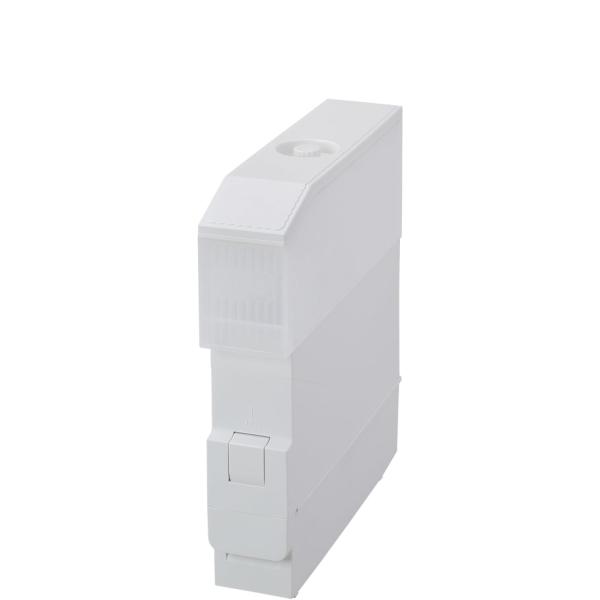 【キッチンのわずかな場所に置ける小型計量米びつです。】【一人暮らしの方などお米の消費が少ない方に最適です。】【一回押し下げることで、一合計量することができます。】