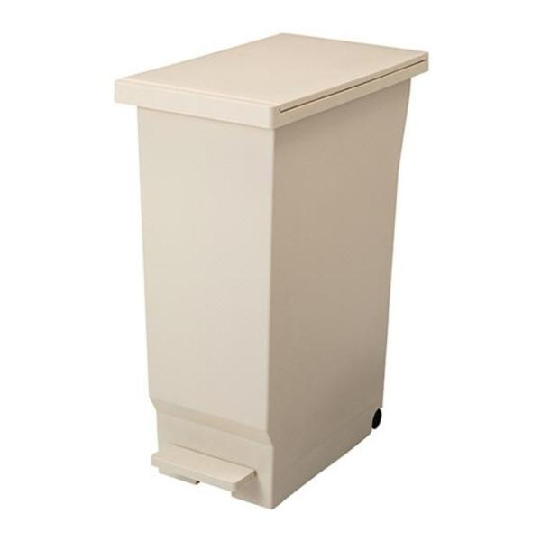 【設置場所に合わせて蓋の向きを変えられるゴミ箱です。】【パッキンが付いているので、ニオイが漏れづらいです。】【片側には移動の際に便利なキャスターが付いています。】