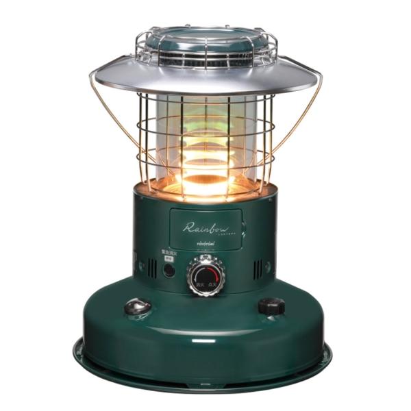 ７色の炎が浮かぶ、幻想的な石油ストーブです。インテリアにもなり、懐かしいランタン型デザインです２重タンク構造で倒れた場合も灯油がこぼれにくく安心