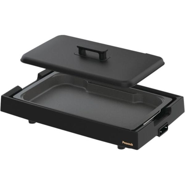 【スチームポケット付き、蒸すと焼くの調理法を一緒に。】【調理の幅が広がる約4cmの深型プレート。】【保温から約230℃まで温度調節ができます。】