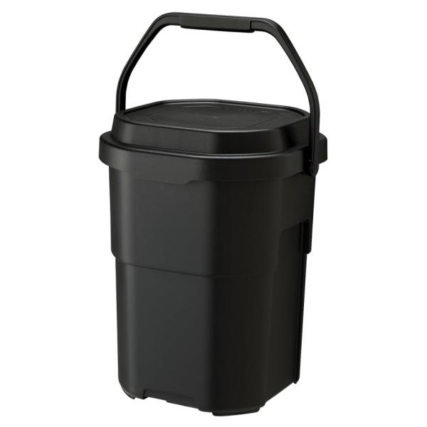 【道具の収納とバケツ利用の両方が可能な収納ボックス。】【長い道具や薪などを立てて収納することができます。】【小物を収納できる便利な中容器が付属しています。】