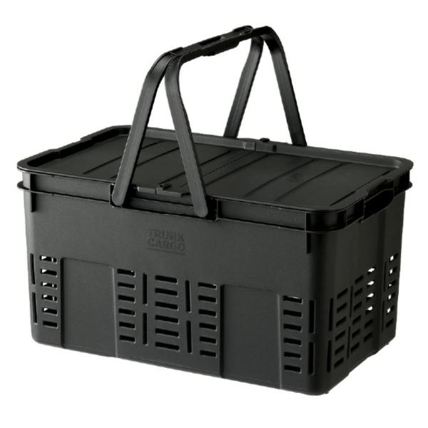 【道具の整理がしやすくなる、大容量のメッシュカーゴ。】【大容量の荷物でも、バランス良く運べるツーハンドル。】【側面をメッシュ構造にすることで丈夫さと軽さを両立。】