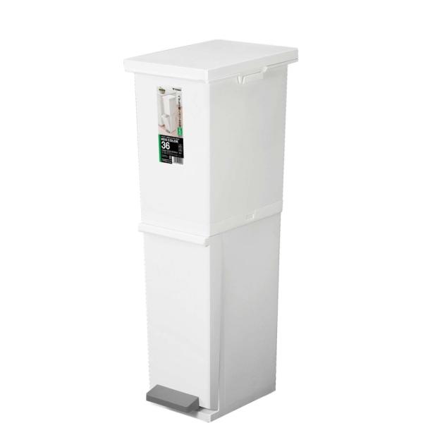 【上段は手開け、下段は、ペダル式で開けやすい。】【最大で5分別できます。】【ゴミ袋をしっかり固定できる袋止め付き。】