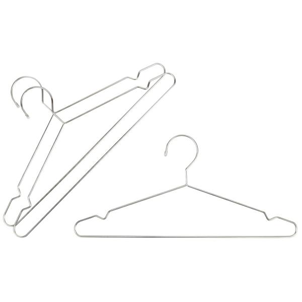 【丈夫で長く使えて、サビにくいステンレス製。】【乾いたらハンガーごとクローゼットに収納できます。】【キャミソールやタンクトップに便利な肩ひもフック付。】