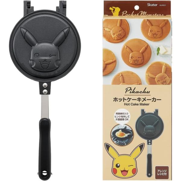 人気キャラクターの焼印がつくホットケーキメーカーアルミ製の本体で、軽量で扱いやすいのがポイント。直火仕様なので、ご家庭でもアウトドアでもご使用いただけます。