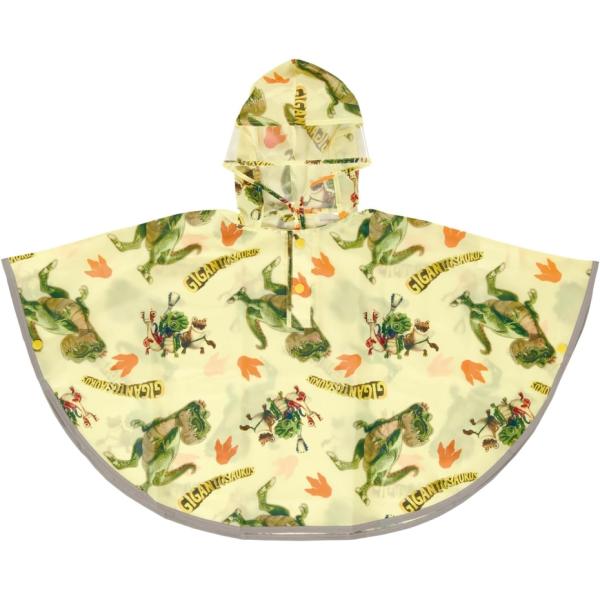 子供用レインポンチョで雨の日のお出かけも楽しく♪動きやすくて脱ぎ着もラクラク♪すそからそで全周に付いています