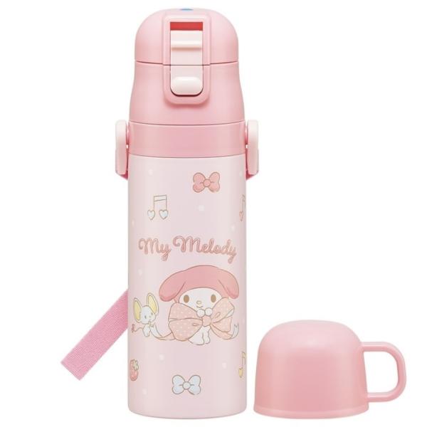 直飲みもコップ飲みも両方できる２WAYボトル真空二重構造で保冷力・保温力UP熱い飲み物はコップ飲みがおすすめ！お子様に安全。