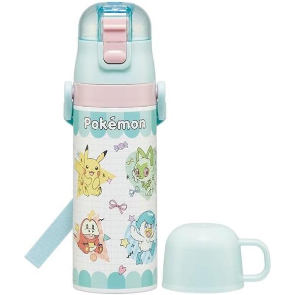 直飲みもコップ飲みも両方できる２WAYボトル真空二重構造で保冷力・保温力UP熱い飲み物はコップ飲みがおすすめ！お子様に安全。