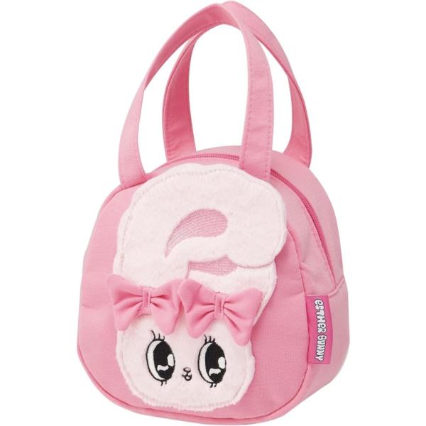 【エスターバニーのお顔のデザインが可愛いランチバッグ】【柔らかく軽い素材なので、お子様でも楽に持ち運べます】【手提げ型なので、ちょっとしたお出かけ時にも便利です】