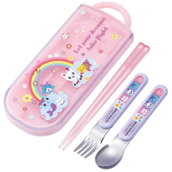 子供用箸スプーンフォーク3点セット銀イオンAG+抗菌トリオセットで清潔！衝撃に強く丈夫な構造なので、安心して使えます。