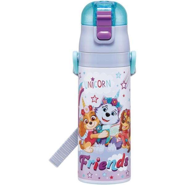 ワンプッシュで簡単オープン！すぐに飲めちゃう！真空二重構造で保冷力抜群のステンレスボトル超軽量約290gで持ち運びラクラク！