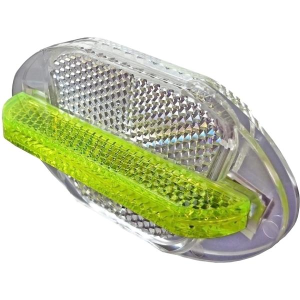 【夜間の走行中に後ろのドライバーからもよく見えて、車との接触事故防止に役立ちます。】【前後に取り付けるとより効果的です。】【本製品単独にて、サイドリフレクターとしてもご使用いただけます。】