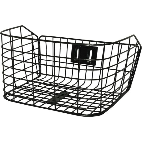 【フロントキャリア/バスケットブラケット・カゴ足対応】【頑丈なワイヤーバスケットです。】【たっぷり入る大容量で、お買い物の味方です。】
