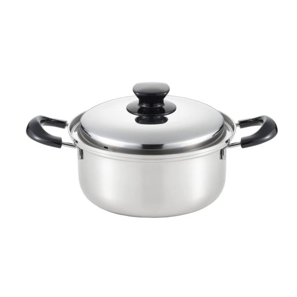 【ハンドルの本体への取付金具にワイヤーを採用。】【熱効率のよい3層鋼で素早くムラなく熱を伝えます。】【金属加工の産地である、新潟県の県央地域で製造。】