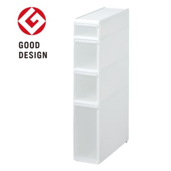 【キッチンの少しのすき間にちょうどいいサイズです。】【幅17cmでもたっぷり収納できます。】【引き出しの後ろ側に2個コロが付いています。】【当店で販売しておりますシステムキャスター LS-33 クリアの取り付けが可能です。】