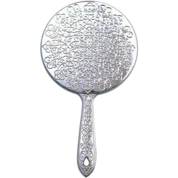 【大きめの鏡面で、顔全体がしっかりチェックできます。】【手持ち部分にはフック穴付きです。】【軽くて持ちやすいので使いやすいです。】