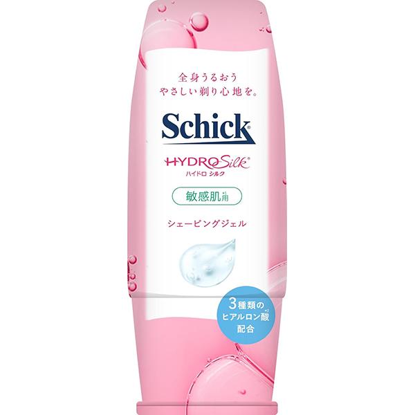 ■製品特徴 肌にやさしいシェービングを。 シックハイドロシルクからシェービングジェルが登場。 2種のヒアルロン酸(うるおい成分)が、剃る時も肌本来の水分を保ち、しっとりすべすべ肌に。