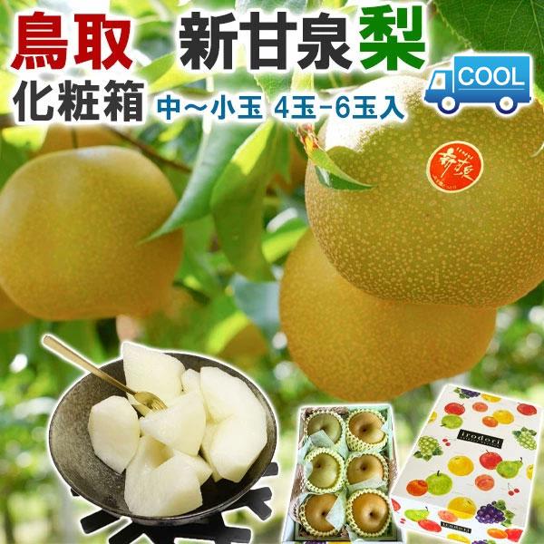 ■商品名： 【クール便指定】鳥取 新甘泉 梨 秀品 化粧箱 中玉〜小玉 4玉〜6玉入 糖度14度前後 贈答用【しんかんせん鳥取県産ナシ】遅めの お中元 ギフト ■お届けの目安： 【予約】2026年9月上旬頃入荷予定（指定日不可）・早まる場合...