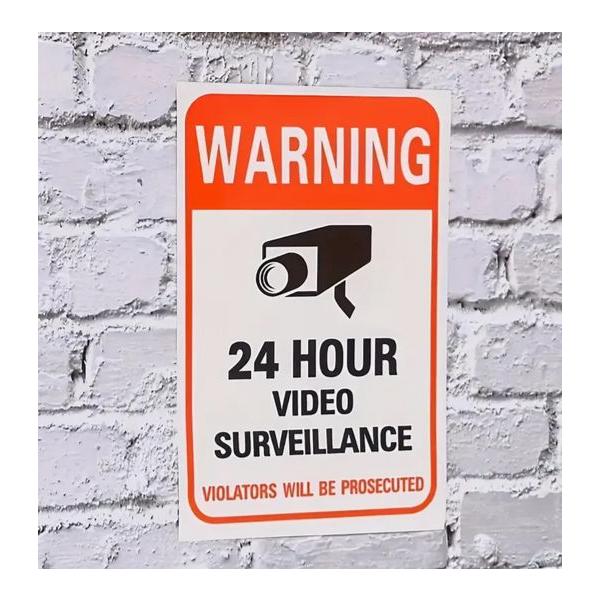 防犯カメラ警告ステッカーです