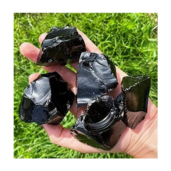 黒曜石クリスタルストーン天然原石 &amp; 噴水岩 1個 ジェムストーン アクアリウム/ホームフィッシュタンクデコレーション盆栽フラワーポット
