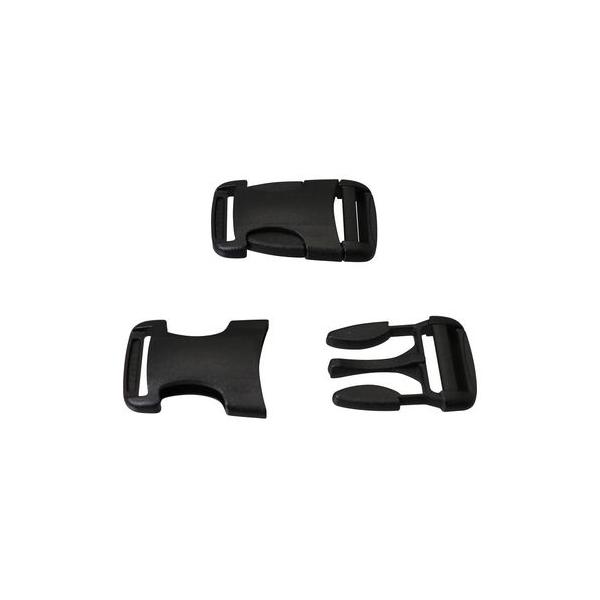 サイドリリースタイプ。流線形のシンプルなデザイン。高強度と耐衝撃性を備えたタイプ。大きく長いプッシュ部が、より良い操作性を実現。材質ポリアセタノール樹脂 寸法(mm)35×60×12 適合バンド幅(mm)25