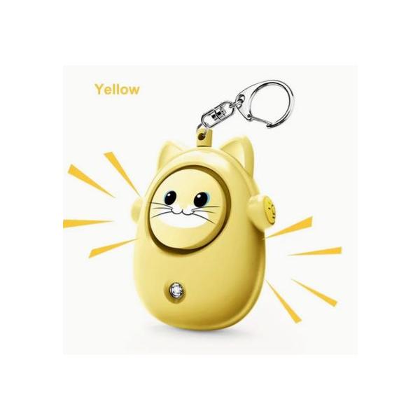 130デシベルの大音量防犯ブザーチェーンを引っ張ると音が鳴ります戻すと音がやみますLR44x3(テスト用電池付属)