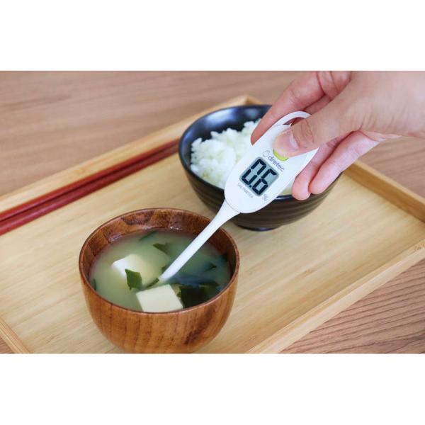 食べる前に塩分濃度チェック数値で塩分濃度を確認することができます。・汚れたら丸洗いできる防水タイプ（防水性能IPX7）・塩分濃度最大5％まで0.1％単位ではかれます。・オートパワーオフ付きの省エネ設計【内容】3cm4mm×1cm6mm×18...