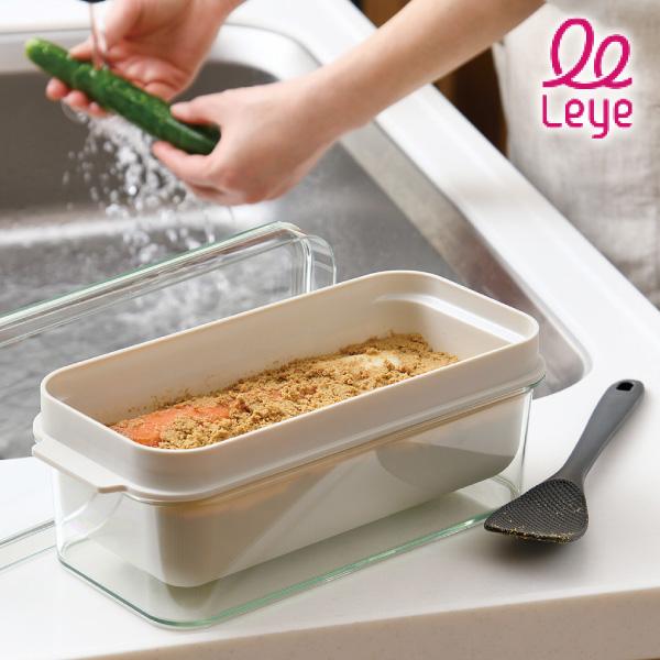 JAN：4905343032014 ぬか漬け つけもの容器 ぬか漬け用容器  漬物容器 容器 糠漬け容器 ぬか床 ぬか床容器 ふた付き 漬け物 保存 洗いやすい 収納しやすい 1kg ぬか 保存 漬物 つけもの容器 糠漬け ぬかづけ つけも...