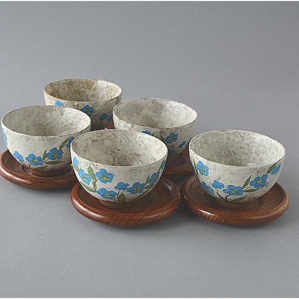 φ9×H5.5cm容量すりきり150cc茶托（木製）φ10.5ｃｍ陶磁器国産電子レンジ・食洗機OK茶托は電子レンジ使用不可